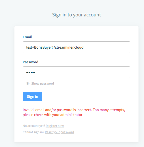 How to reset user access after to many login attempts – Streamliner Support