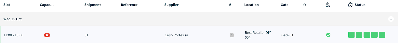 Shipment Status – Streamliner Support