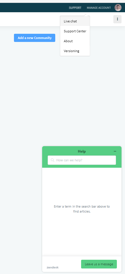 Support options – Streamliner Support