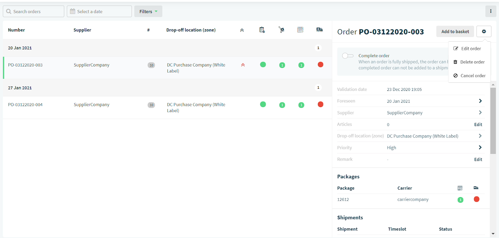 How to view Order details – Streamliner Support